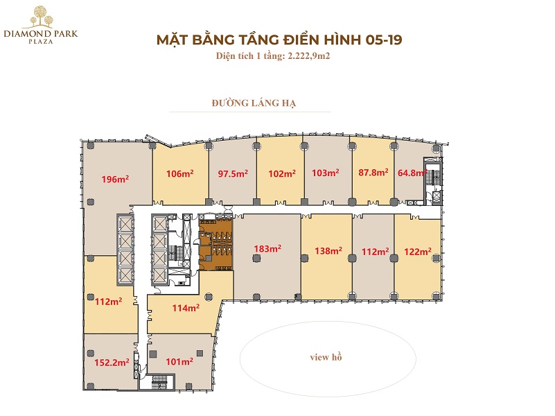 Tòa nhà Diamond Park Plaza 16 Láng Hạ| Cho thuê văn phòng quận Ba Đình